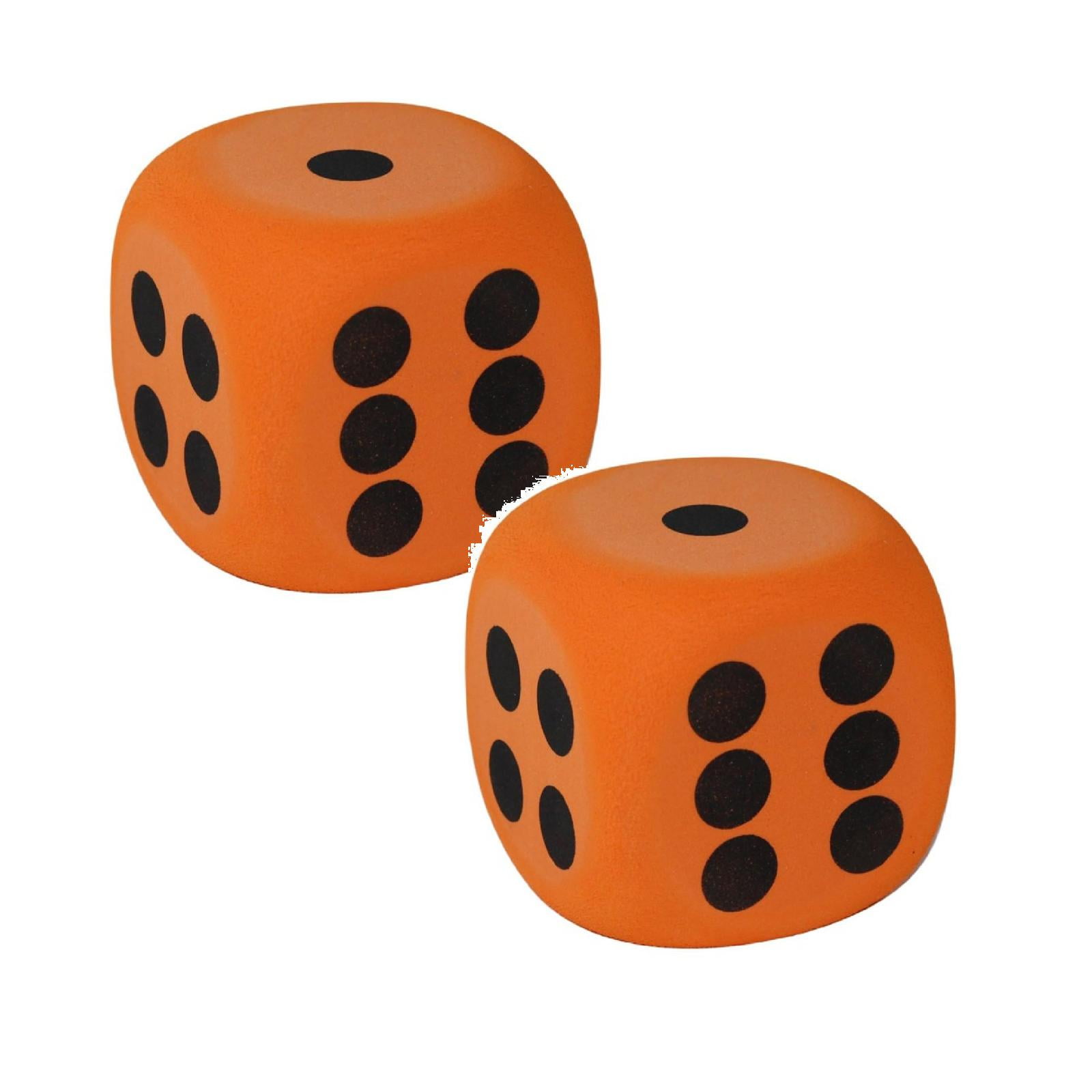 GDDTOY 2PCS Large Foam Dice Color Foam Dice 3.15 Inches Big Dice For ...