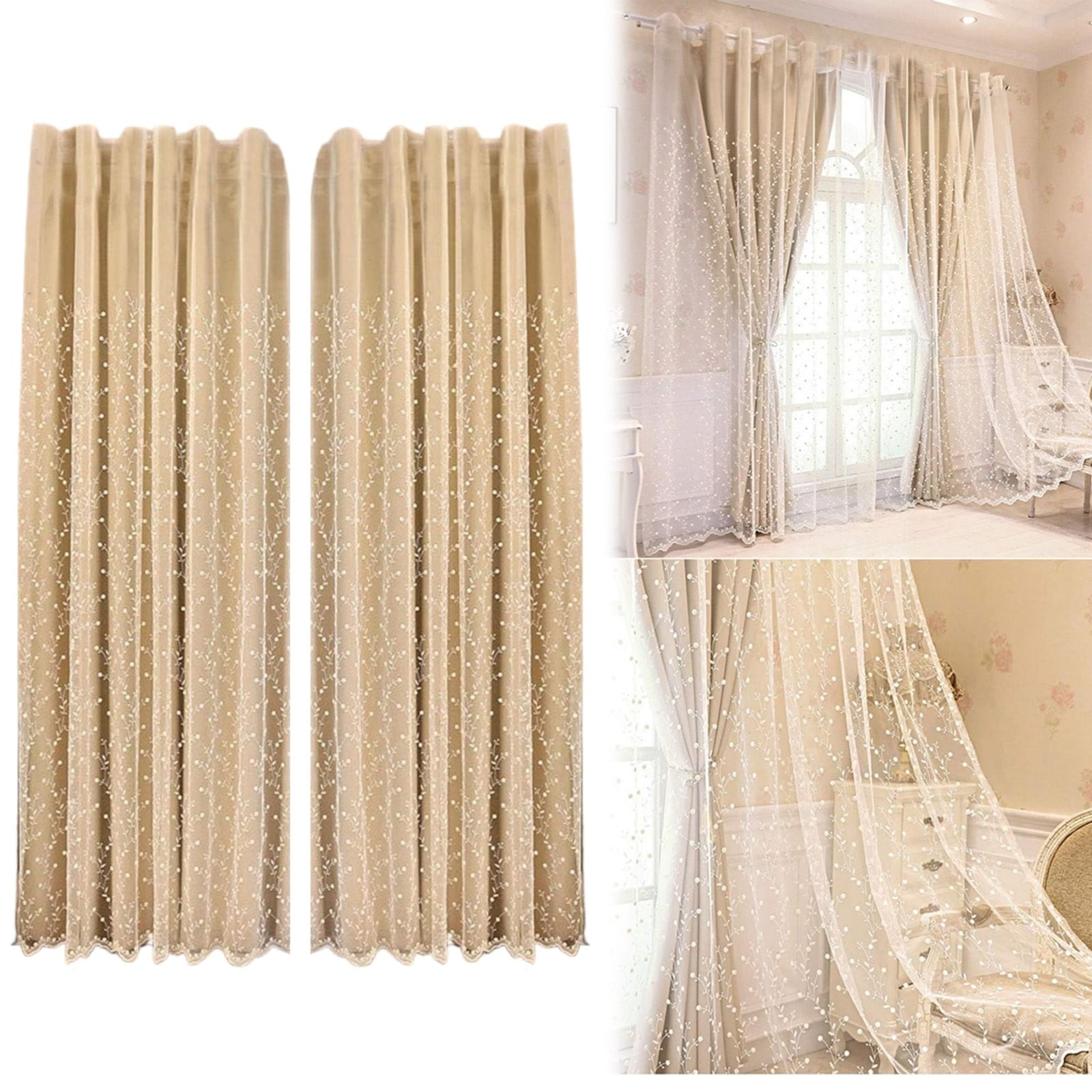 GDDTOY Curtain Stylish Light Filtering Window Curtain Catching Great ...