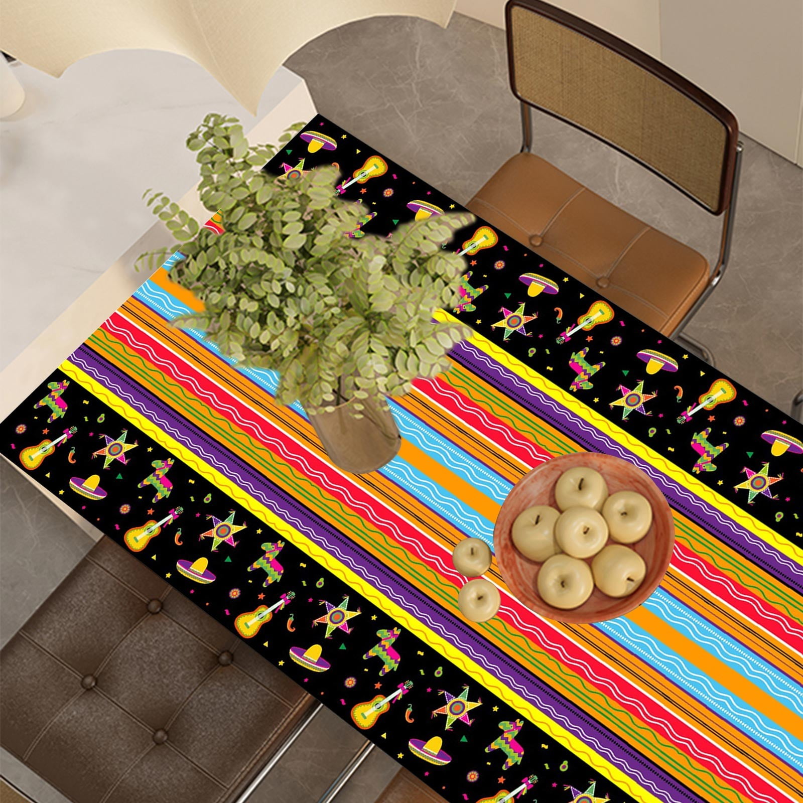 GDDTOY Mexican Carnival Table Cloth 132 * 220cm Tablecloths Polyester ...