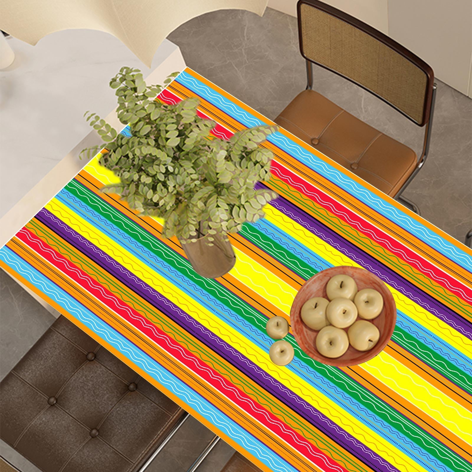 GDDTOY Mexican Carnival Table Cloth 132 * 220cm Tablecloths Polyester ...