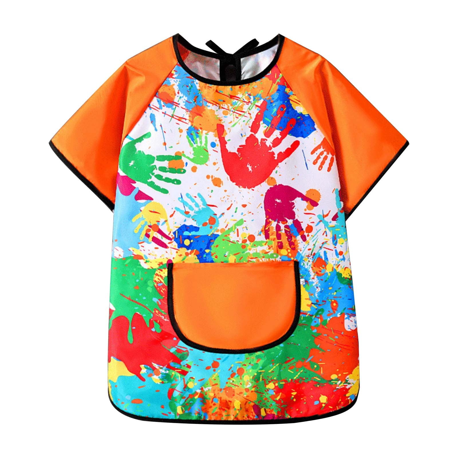 GDEGE Children Kids Boy Girl Art Smock Colorful Waterproof Art Overalls ...