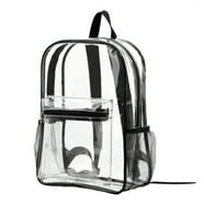 Eastsport Unisex Clear Mini Dome Backpack, Red Trim - Walmart.com