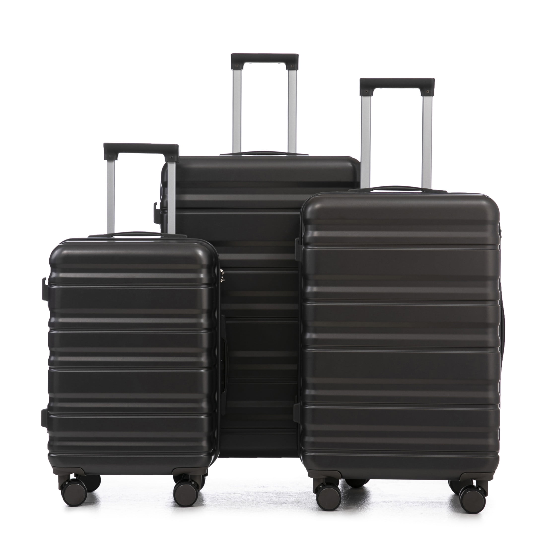 GDF Studio 20"/24"/28" Spinner Wheel Luggage Sets, 3-Piece Hard Shell ...