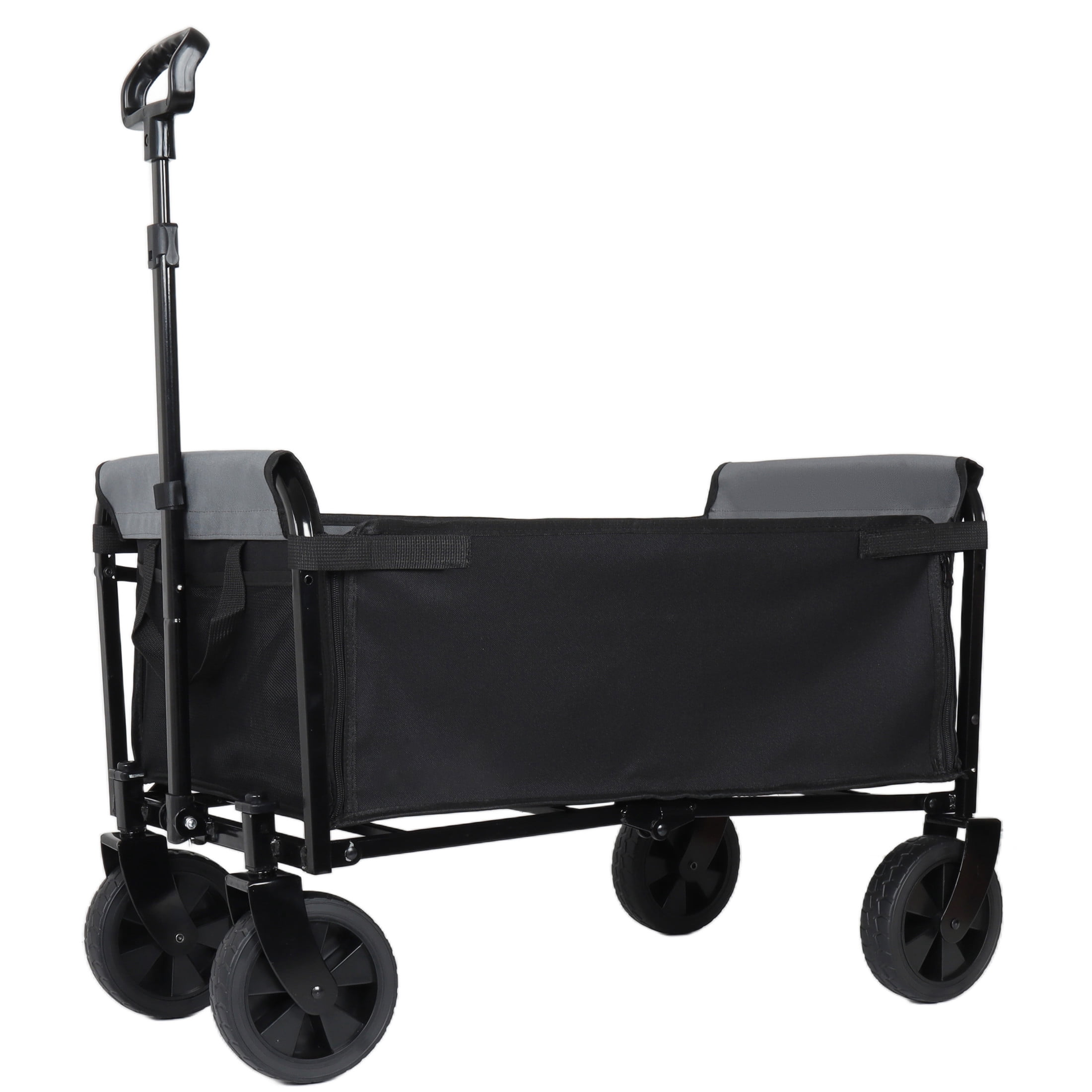 GDF Studio 3-in-1 Convertible Folding Wagon, Lightweight Utility Cart ...