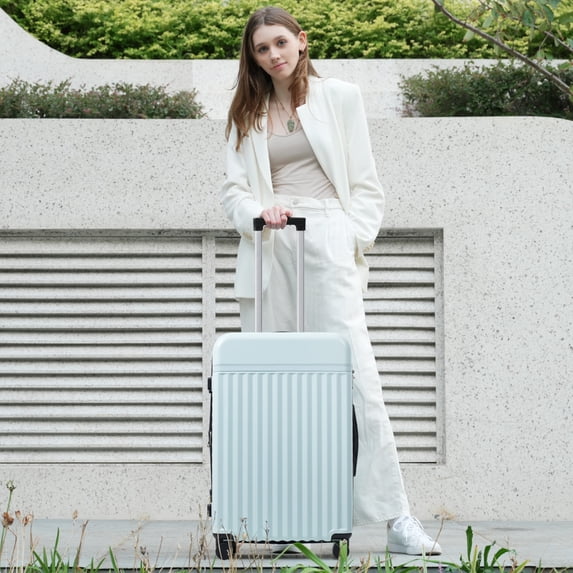 GDF Studio 5-Piece Hardside Luggage Set, Expandable 20/24/28" Spinners ...