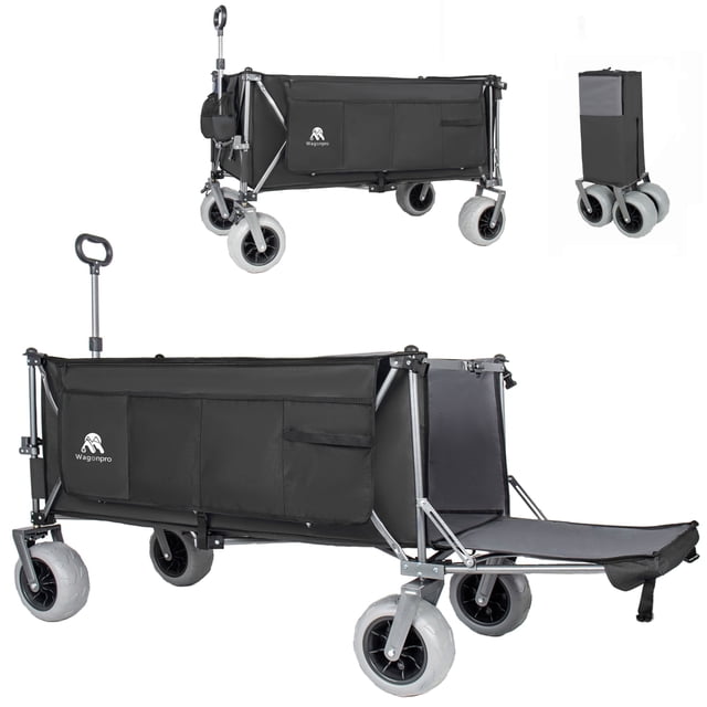 GDF Studio 67" Extended Heavy-Duty Utility Wagon, Heavy Duty Capacity ...