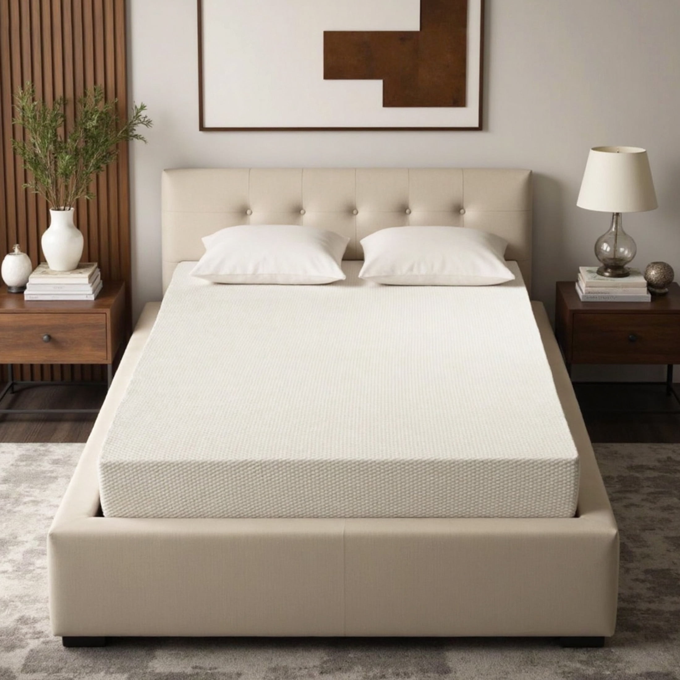 GDF Studio 8" Twin Mattress, 3-Layer Sponge with Gel-Perforated Top ...