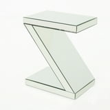 GDF Studio Adu Mirrored Z Shaped Side Table - Walmart.com