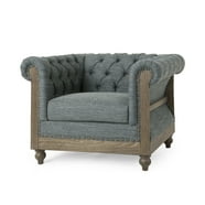 GDF Studio Batavia Chesterfield Tufted Club Chair with Nailhead Trim ...
