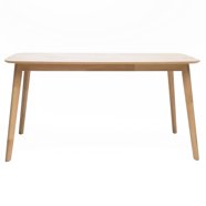GDF Studio Mabel Mid Century Modern Wood Dining Table, Natural Oak ...