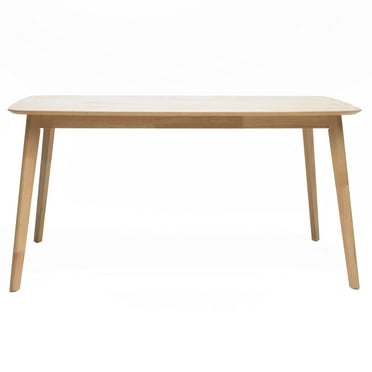 GDF Studio Mabel Mid Century Modern Wood Dining Table, Natural Oak ...