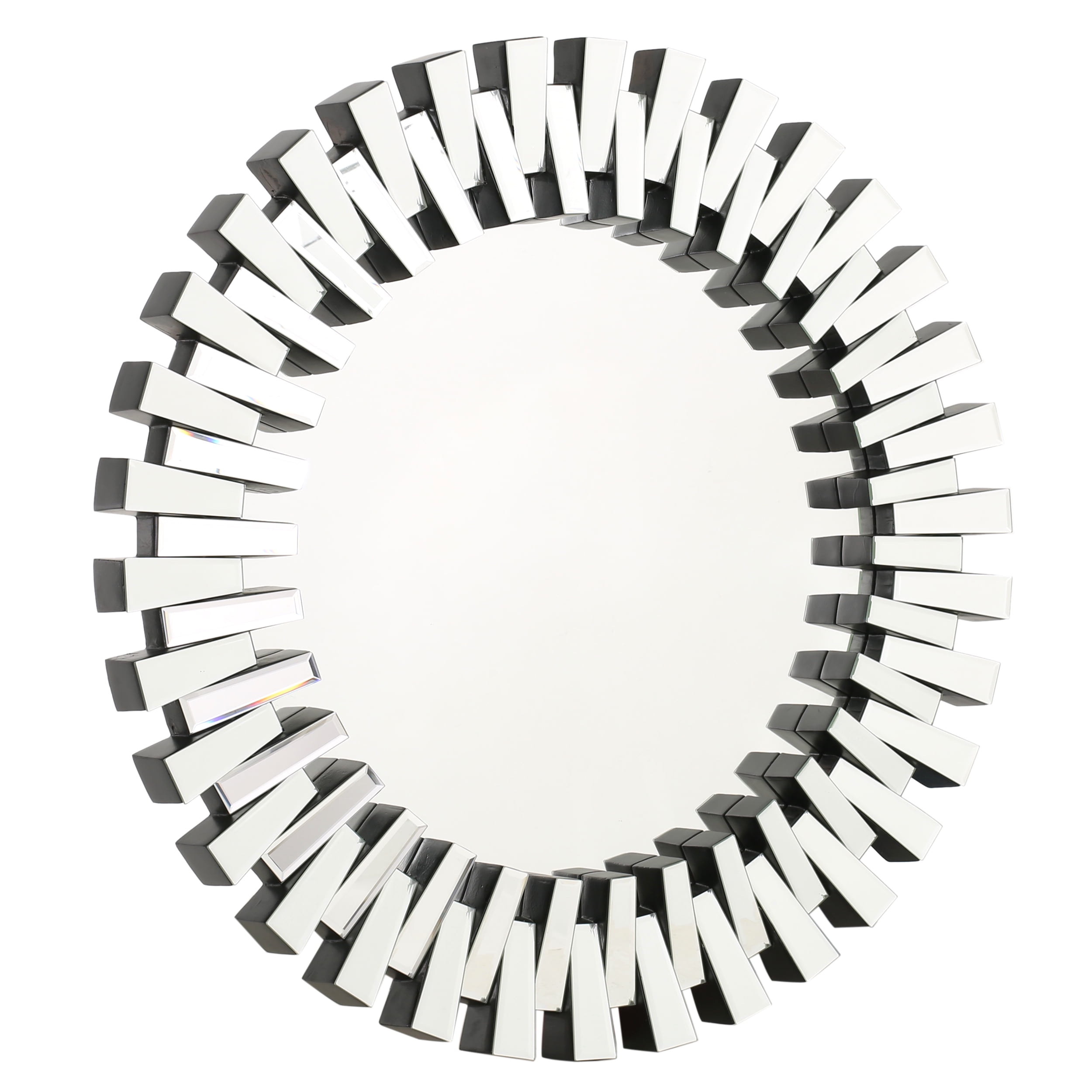GDF Studio Avette Large 36 inch Circular Round Clear Wall Mirror ...