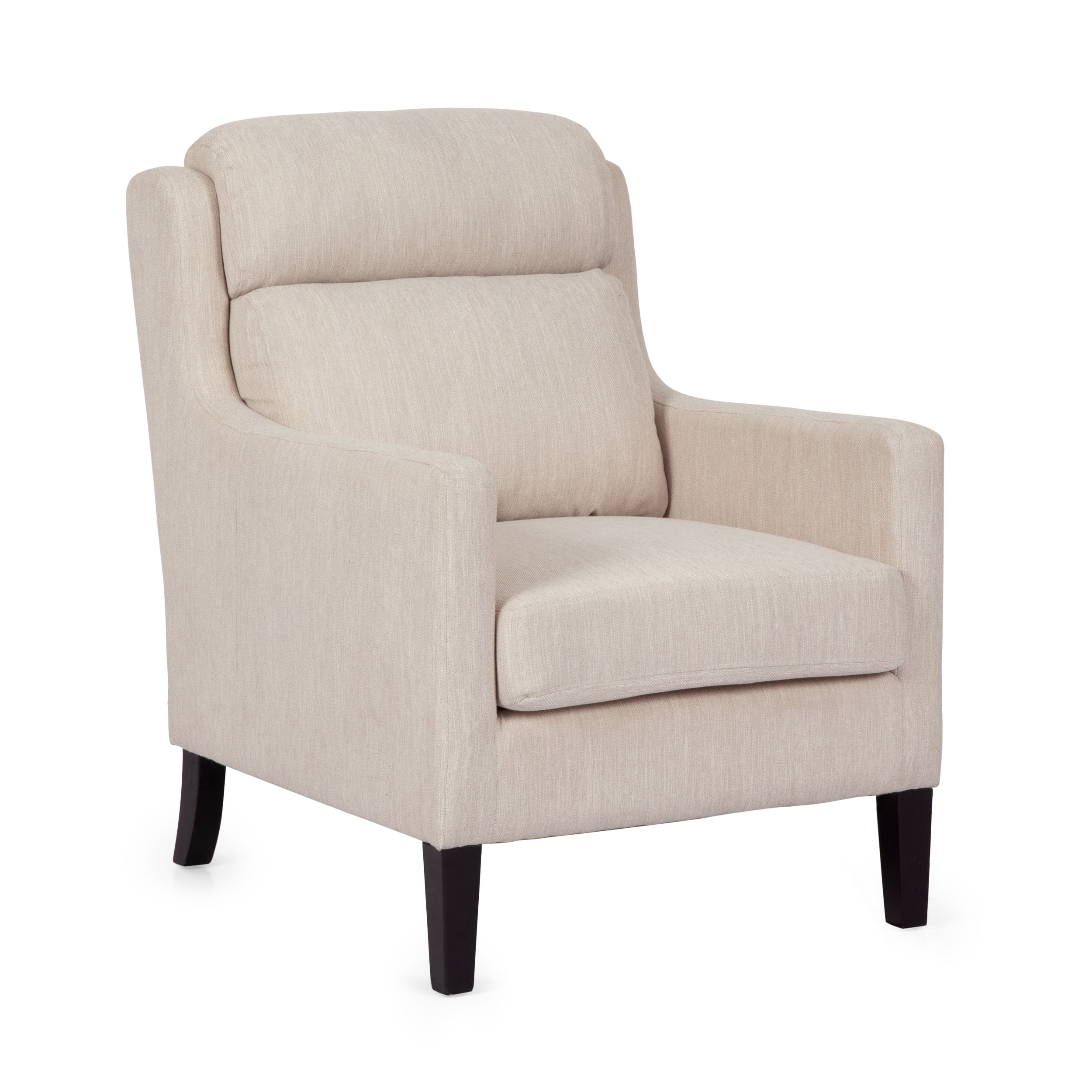 GDF Studio Baden Contemporary Pillow Tufted Club Chair, Beige Fabric ...