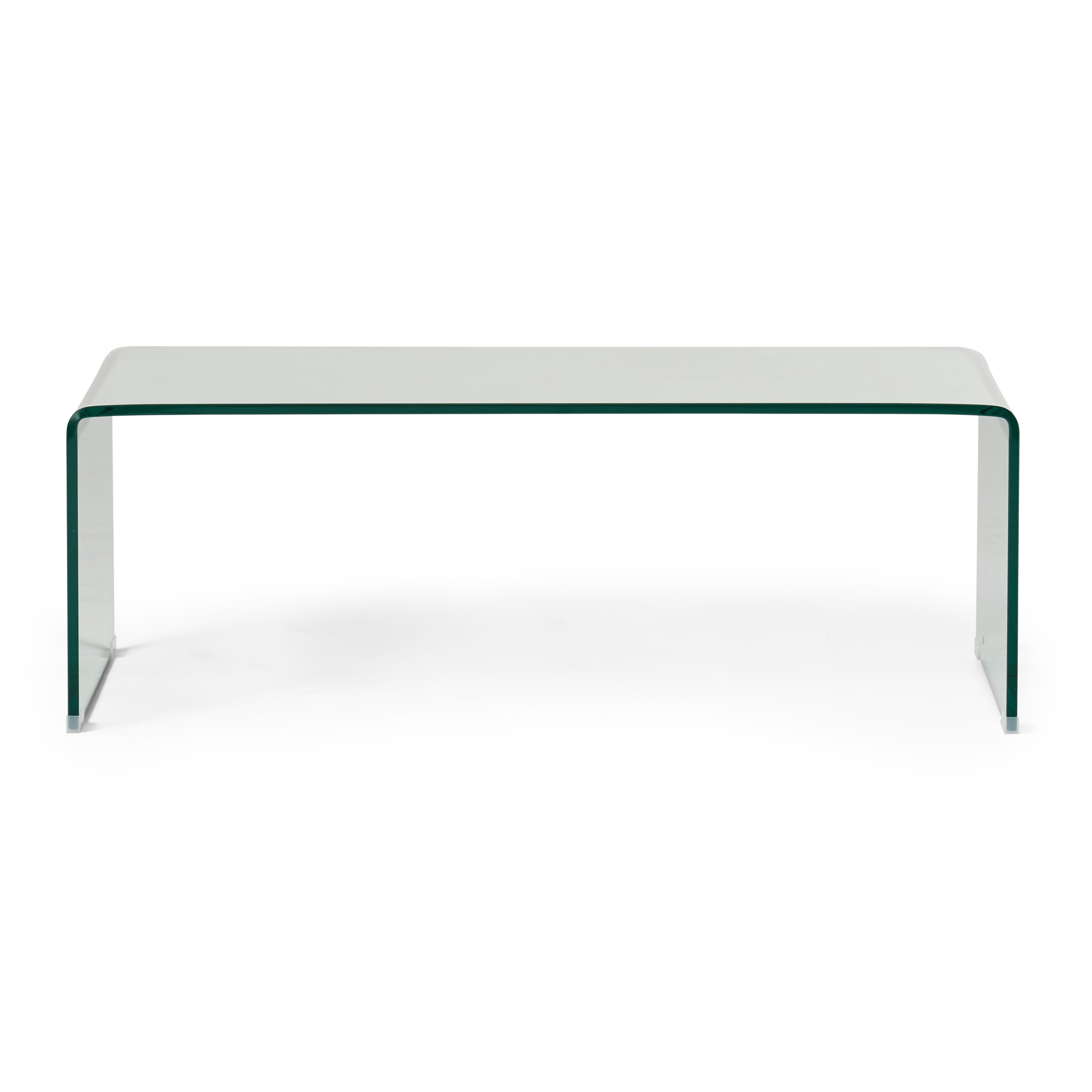 GDF Studio Bingham Modern Tempered Glass Coffee Table Clear Walmart