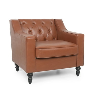 GDF Studio Ishtar Contemporary Tufted Club Chair with Nailhead Trim ...