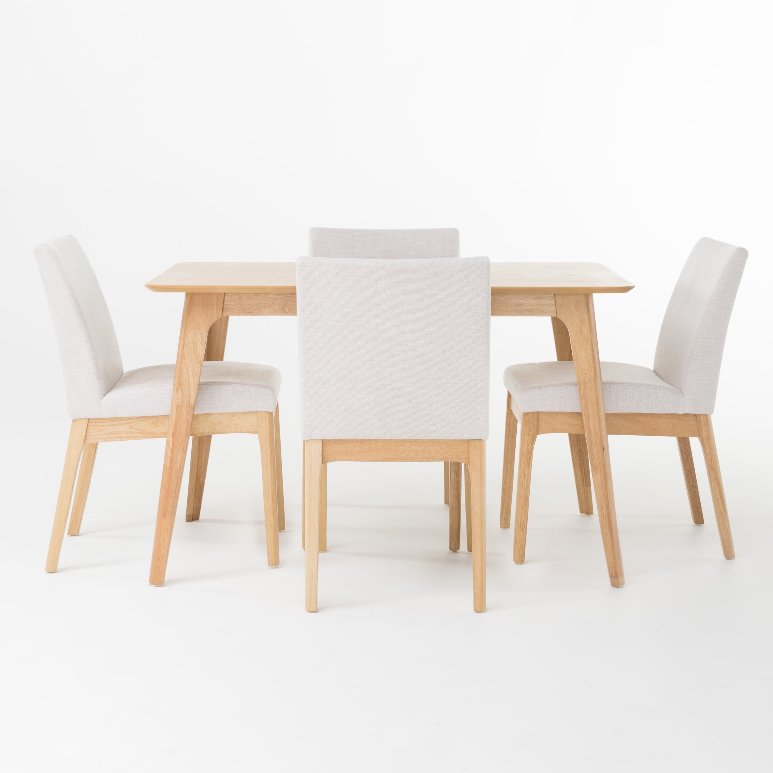 GDF Studio Brittany Mid Century Modern Fabric Upholstered 5 Piece ...
