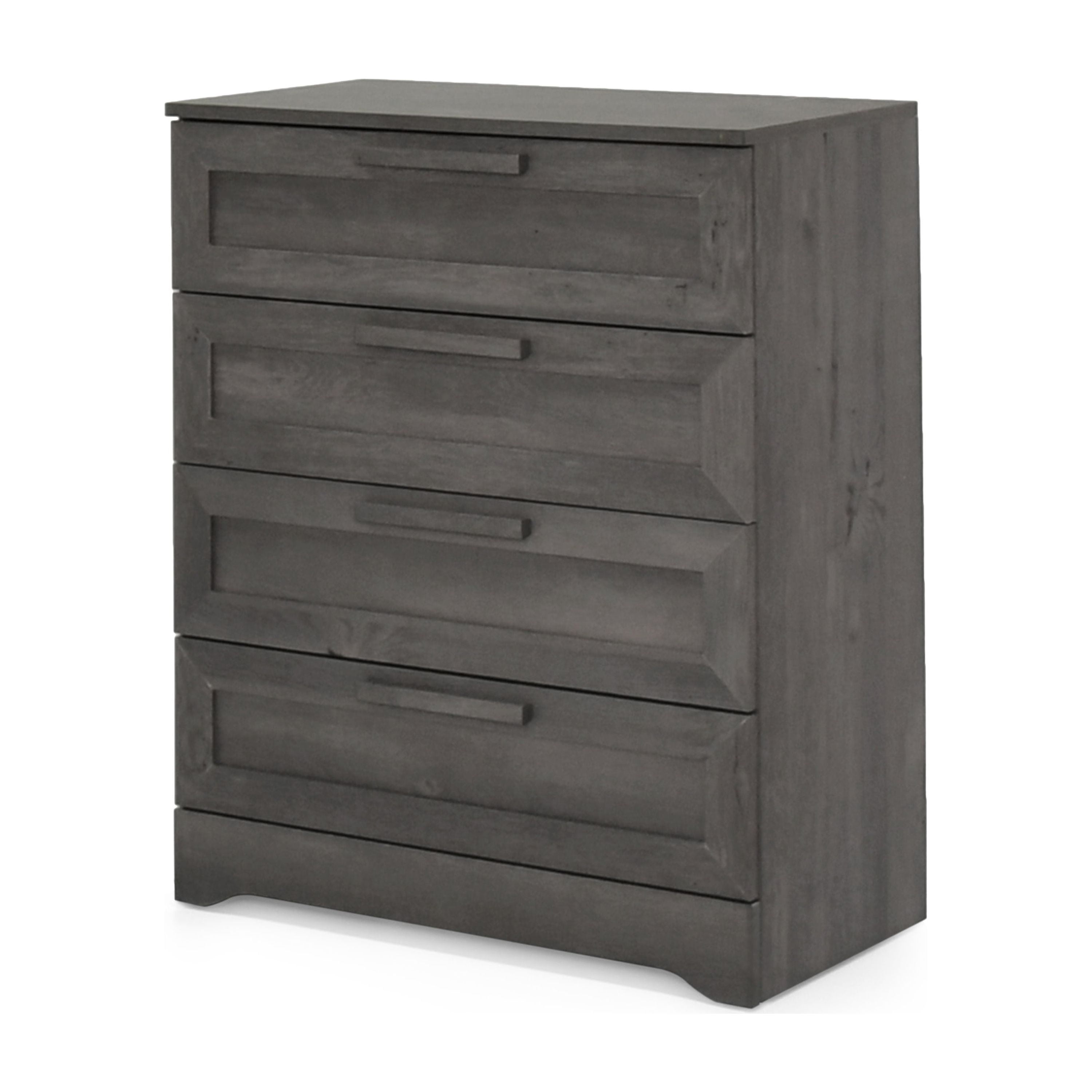 GDF Studio Broxon Rustic 4 Drawer Dresser, Gray Maple - Walmart.com