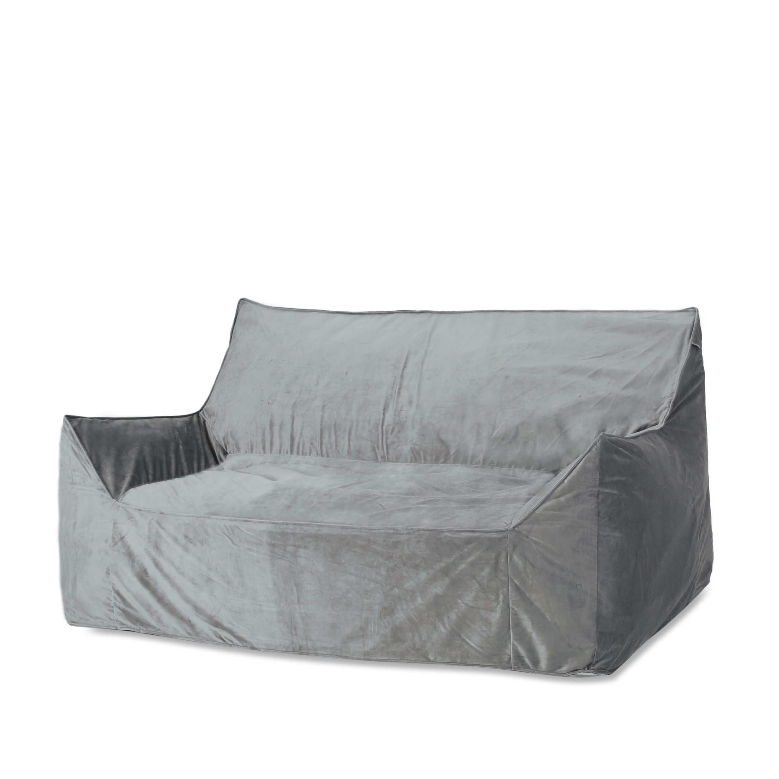 GDF Studio Calef Modern Velveteen 2 Seater Oversized Bean Bag Chair ...