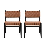 GDF Studio Vintage-Inspired Dining Chair with Cane Backrest ...