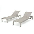 GDF Studio Crested Bay Patio Pool Chaise Lounges, Set of 2, Adjustable ...
