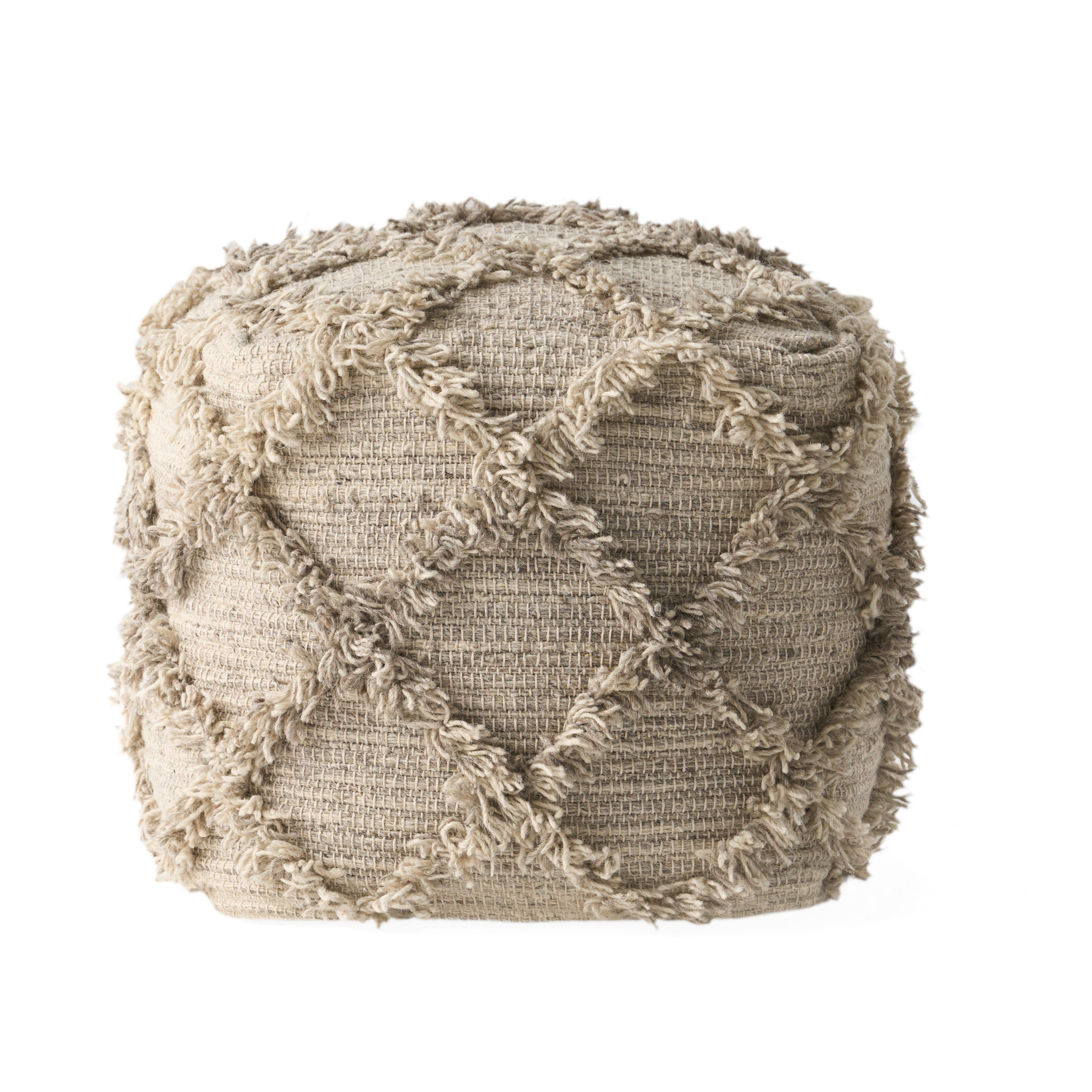 Surya 18 x 18 in. Outdoor Rope Cube Pouf - Walmart.com