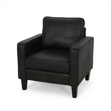 GDF Studio Jackson Contemporary Faux Leather Swivel Club Chair ...