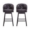GDF Studio Oneida Furniture: Rustic Fabric Upholstered Wood & Cane ...