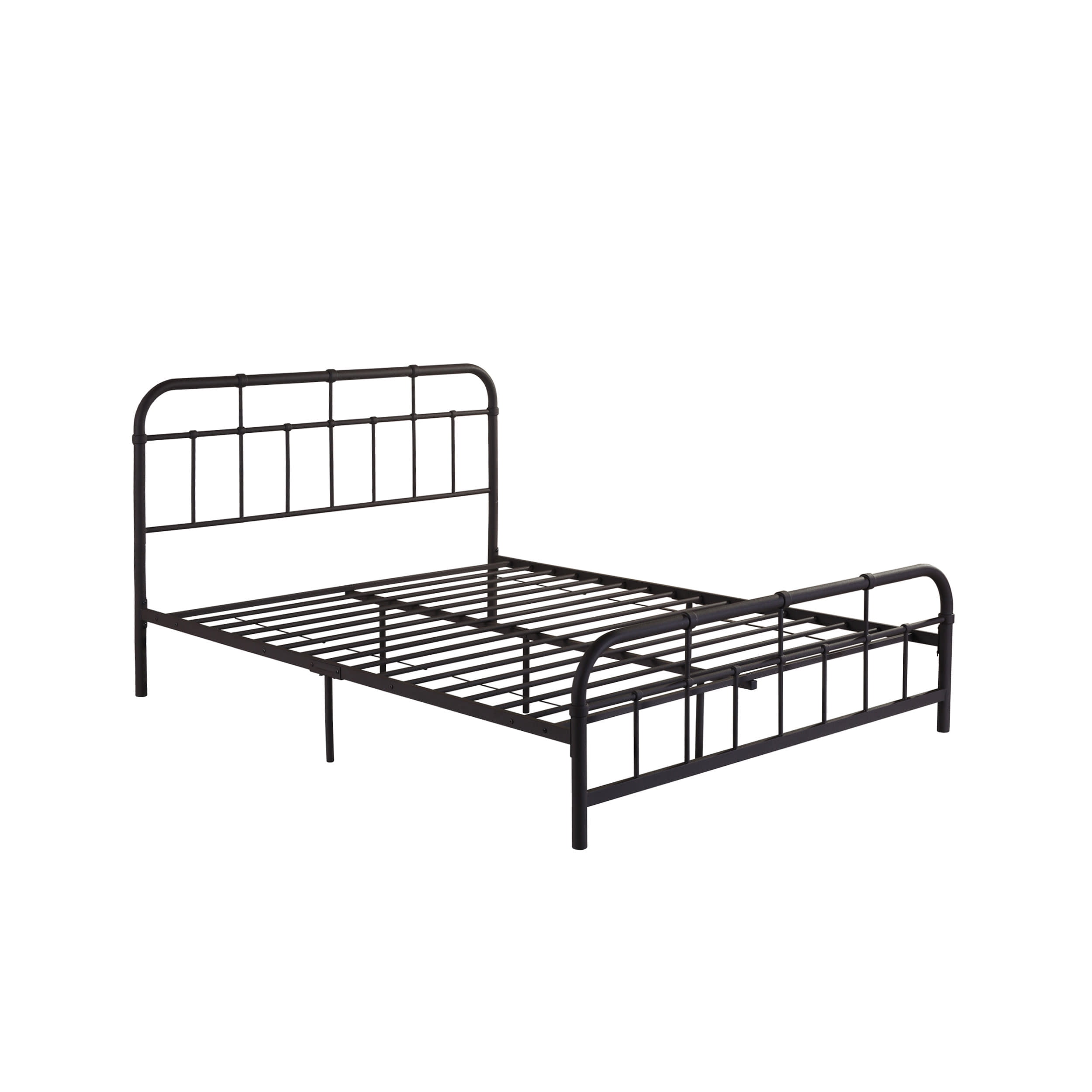 GDF Studio Enrique Queen-Size Iron Bed Frame, Minimal, Industrial ...