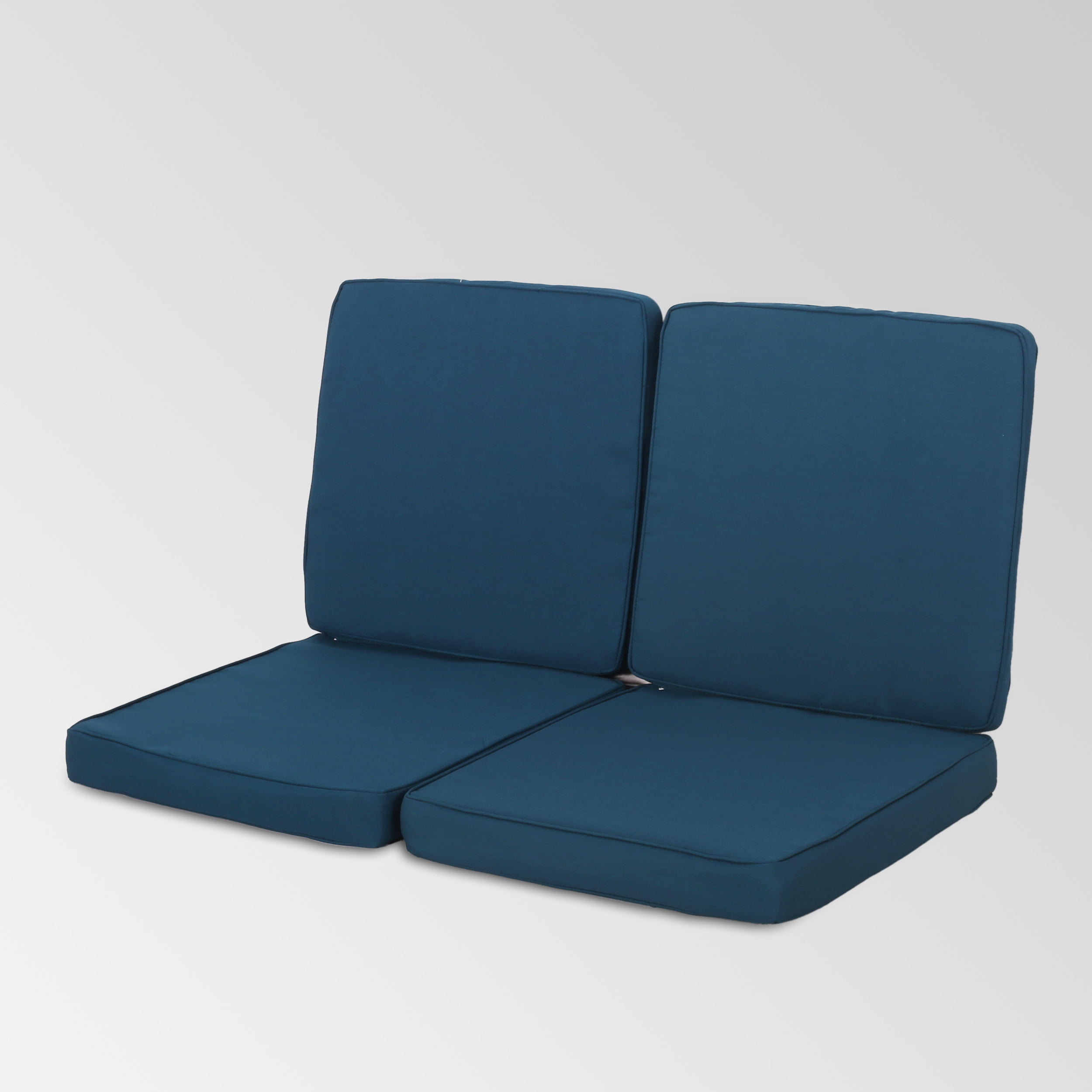 GDF Studio Eydan Outdoor Water Resistant Fabric Club Chair Cushions ...