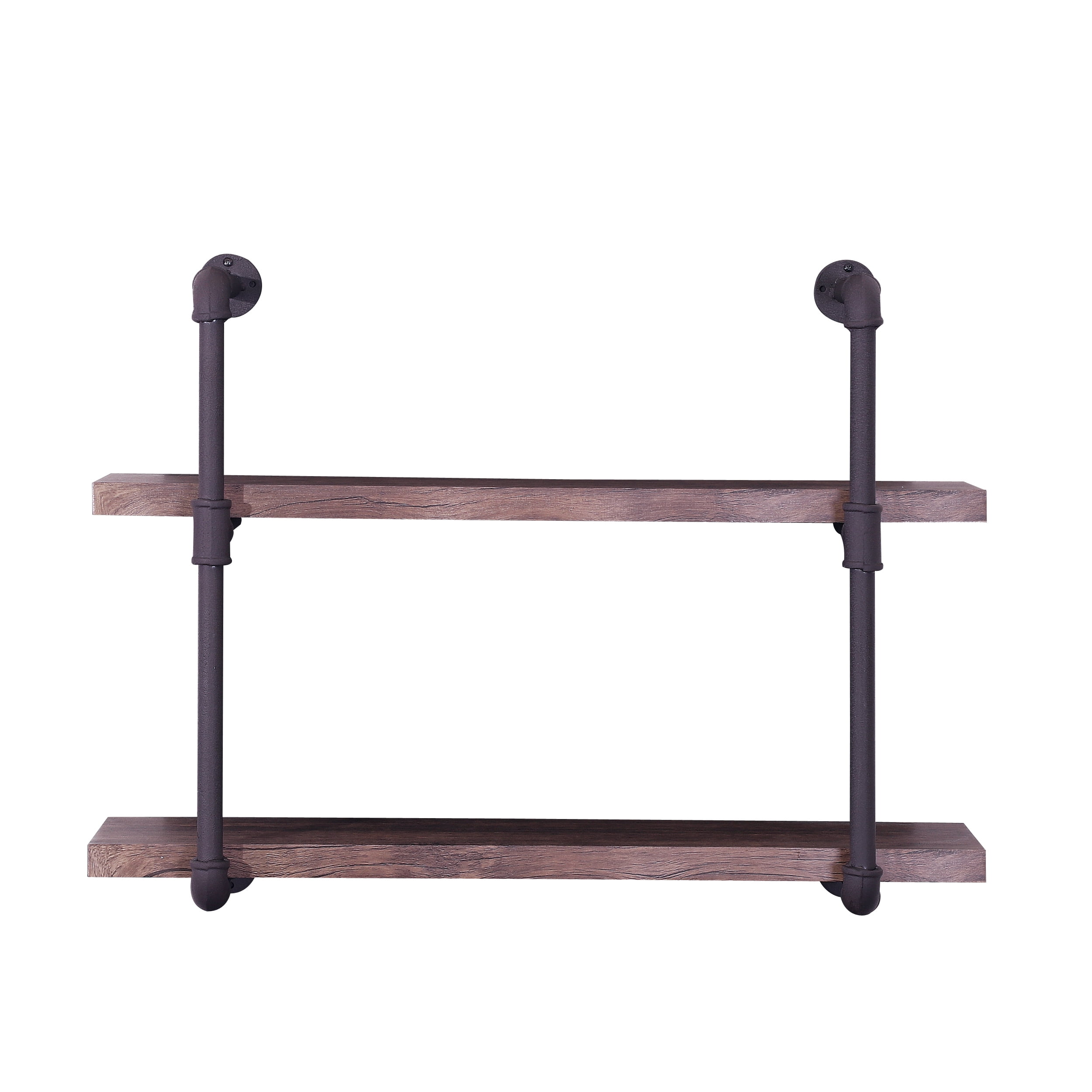 GDF Studio Faux Wood 15.32 lbs Floating Shelf, 12" x 31.50", Brown ...