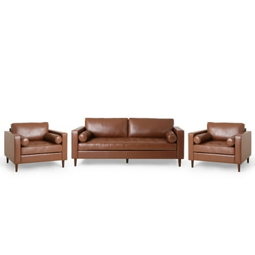 GDF Studio Batavia Chesterfield Tufted 7 Seater Sectional Sofa with ...