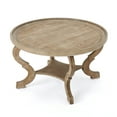 GDF Studio Isabella Round Faux Wood Coffee Table, Traditional Design ...