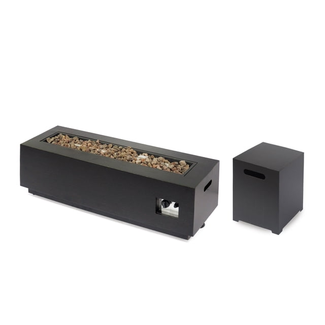 GDF Studio Jasmine Outdoor Fire Pit with Tank Holder - Walmart Business ...