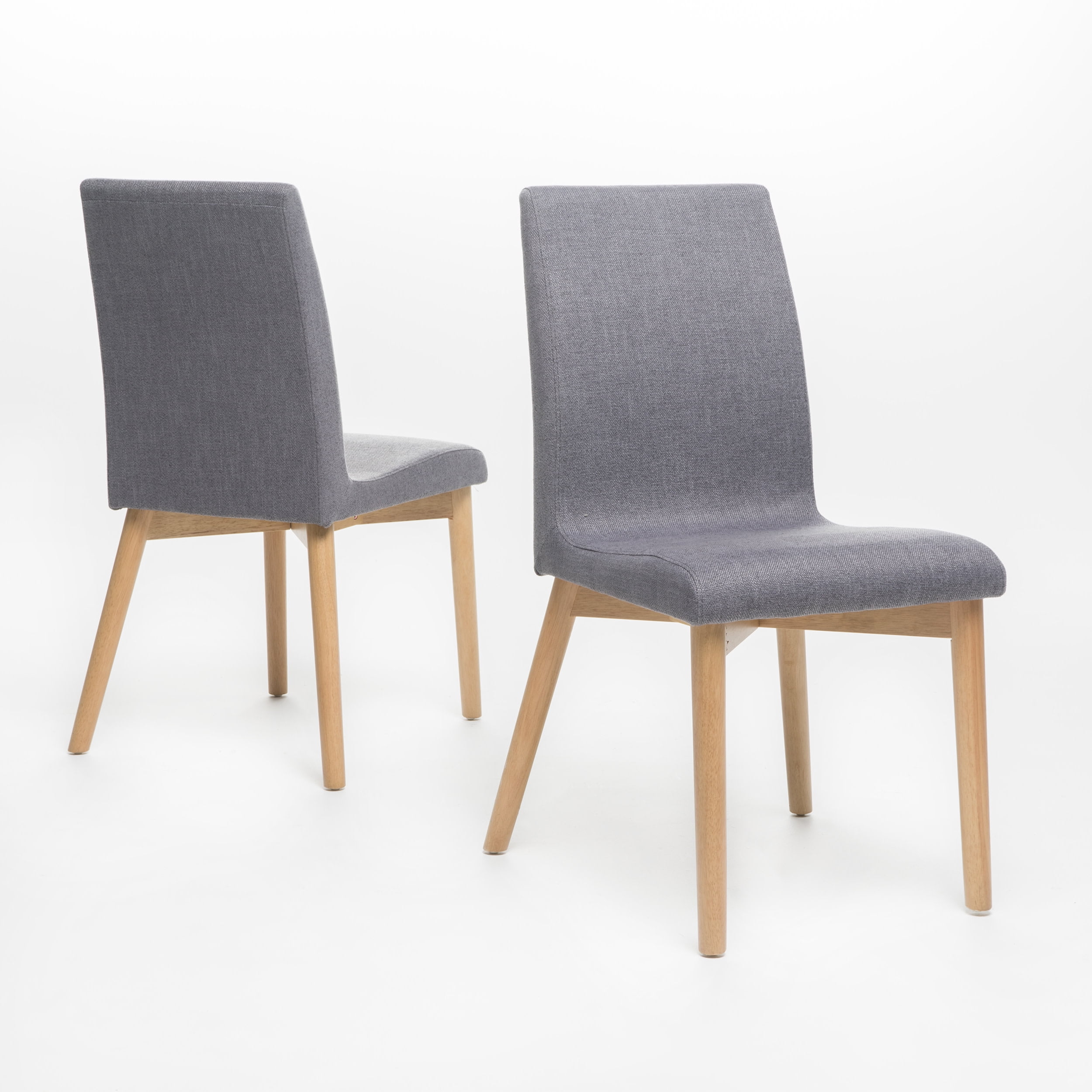 GDF Studio Katherine Mid Century Modern Upholstered Dining Chairs, Set ...