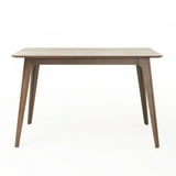 GDF Studio Keiko Mid Century Kitchen Dining Table, Walnut Finish, Solid ...
