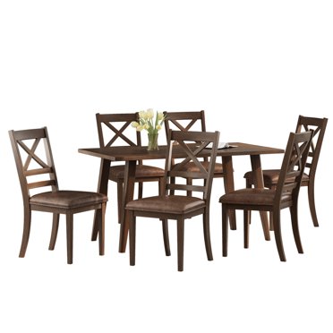 GDF Studio 5-Piece Morden Dining Set with Round Pedestal Table and ...