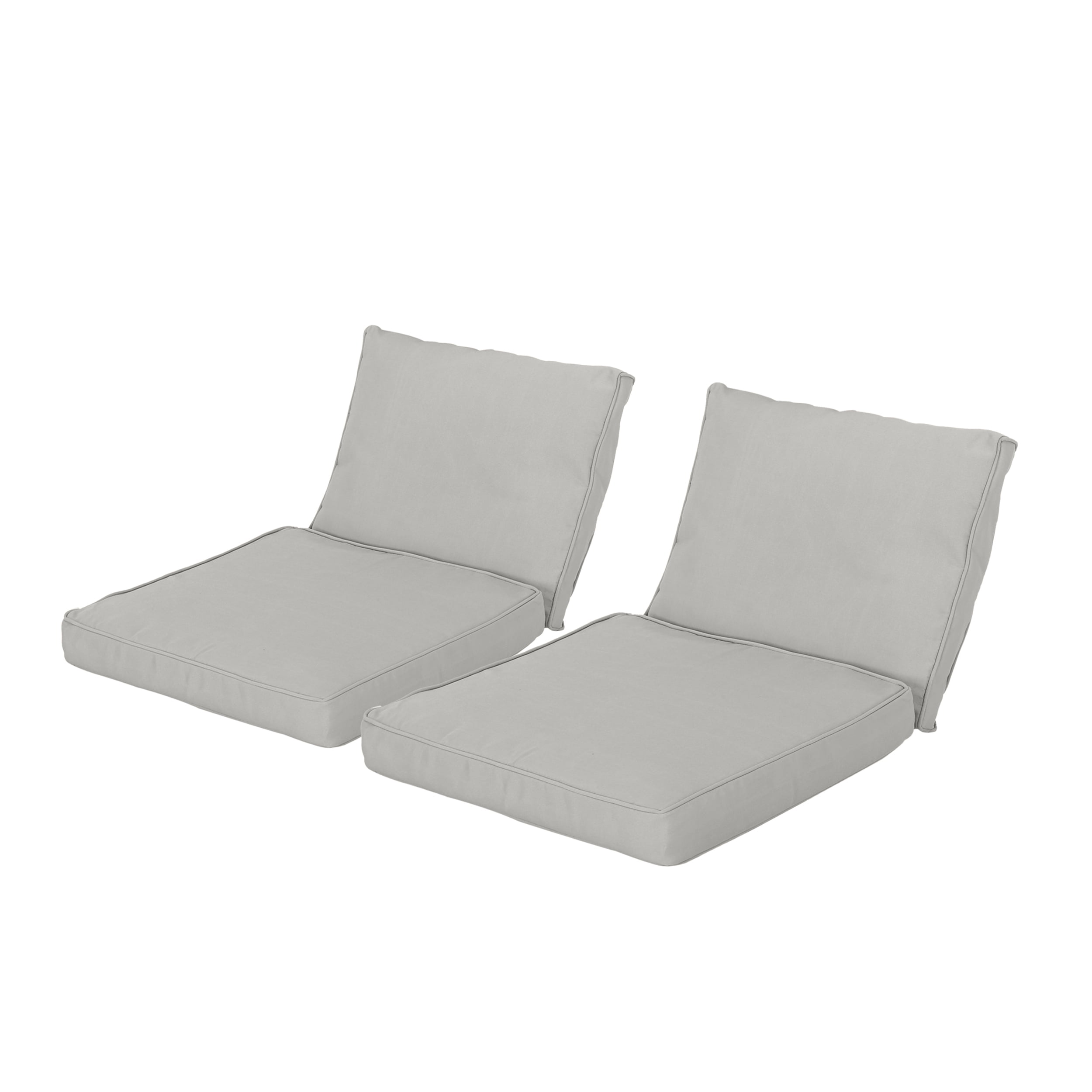GDF Studio Massey Outdoor Water Resistant Fabric Club Chair Cushions ...