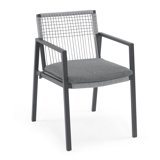 GDF Studio Modern Aluminum Outdoor Dining Chair, Set of 2 - Walmart.com