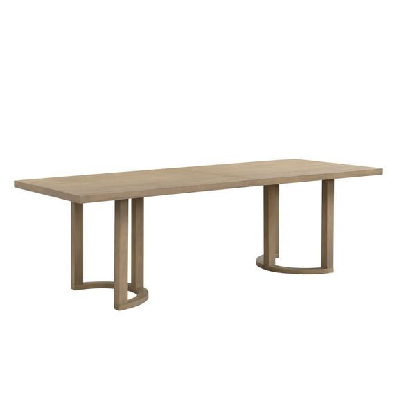 GDF Studio Modern Rectangular Dining Table with U-Shaped Trestle Base ...
