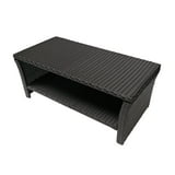 GDF Studio Raina Patio Outside Wicker Coffee Table, Brown - Walmart.com