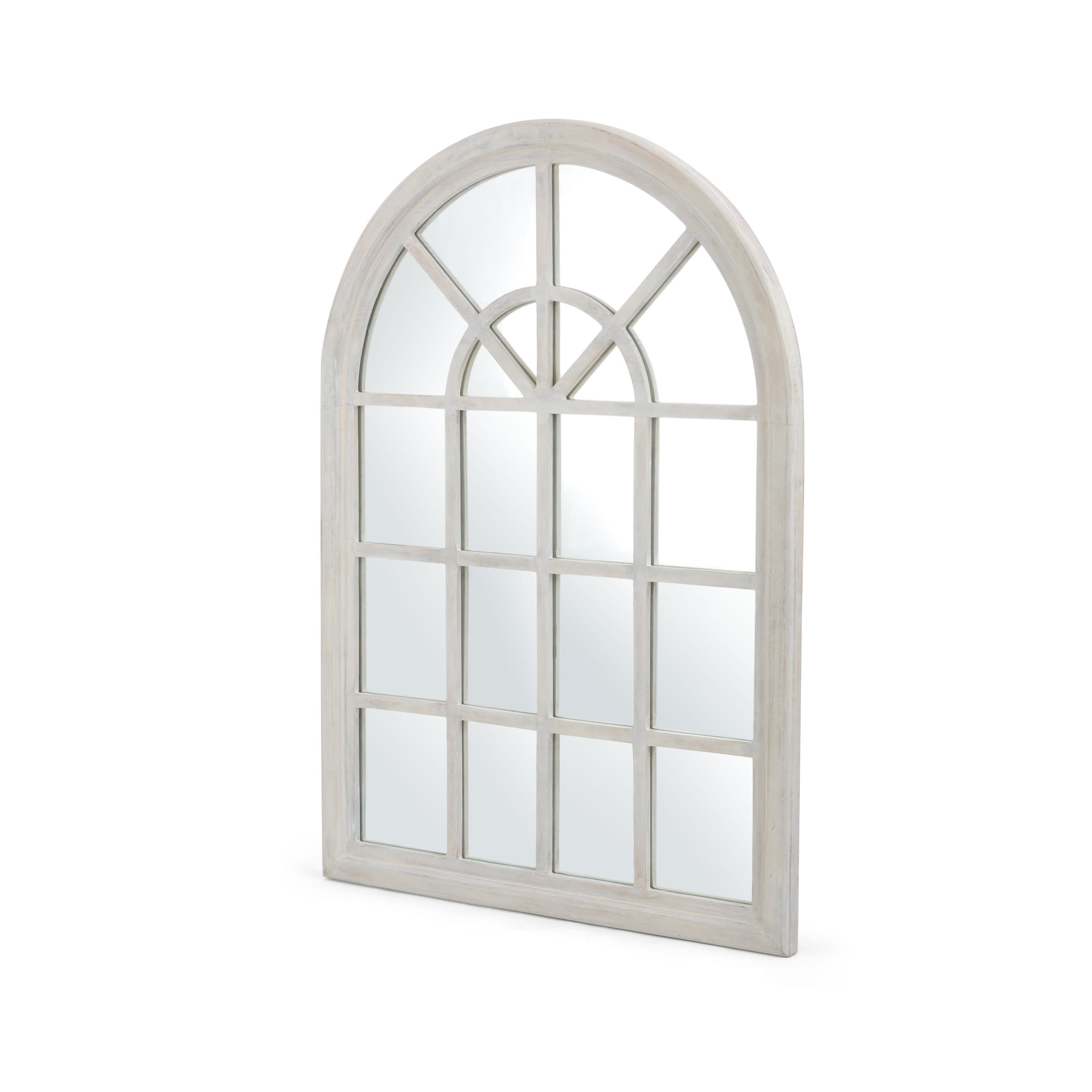 GDF Studio Remington Traditional Handmade Arched Windowpane Mirror ...