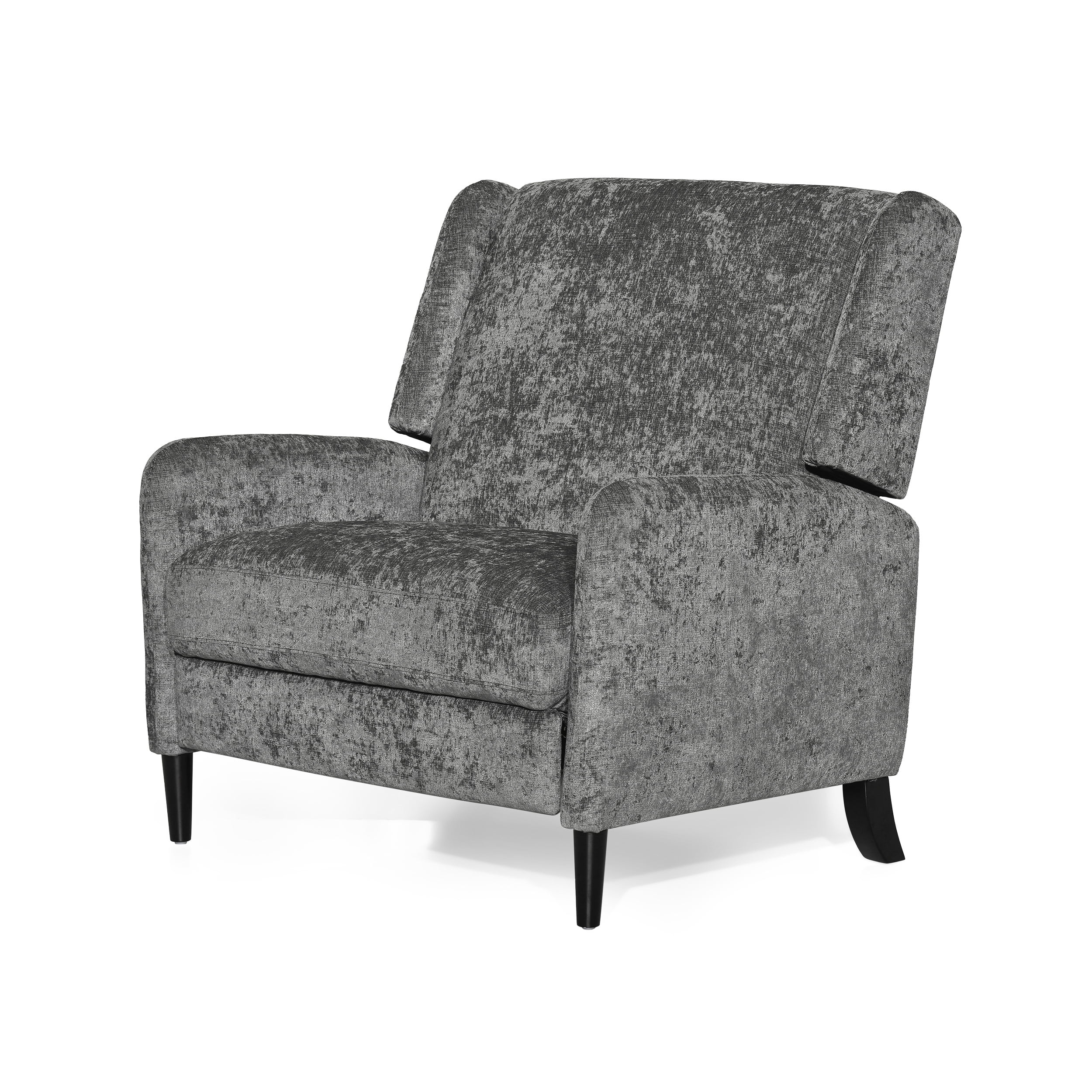 GDF Studio Rockney Plush Oversized Pushback Recliner Chair, Textured ...
