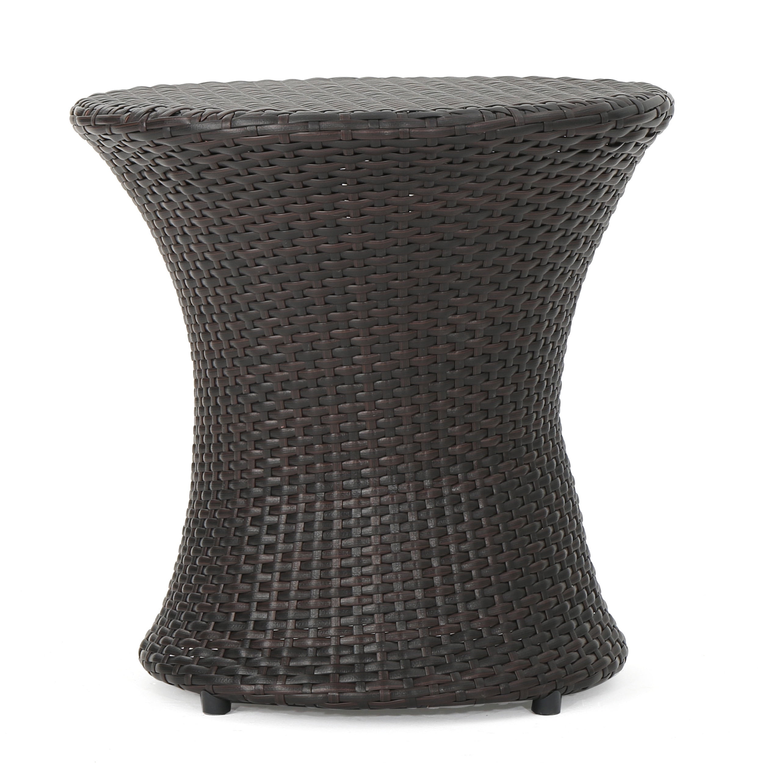 GDF Studio Skyline Outdoor Wicker Side Table, Multibrown - Walmart.com