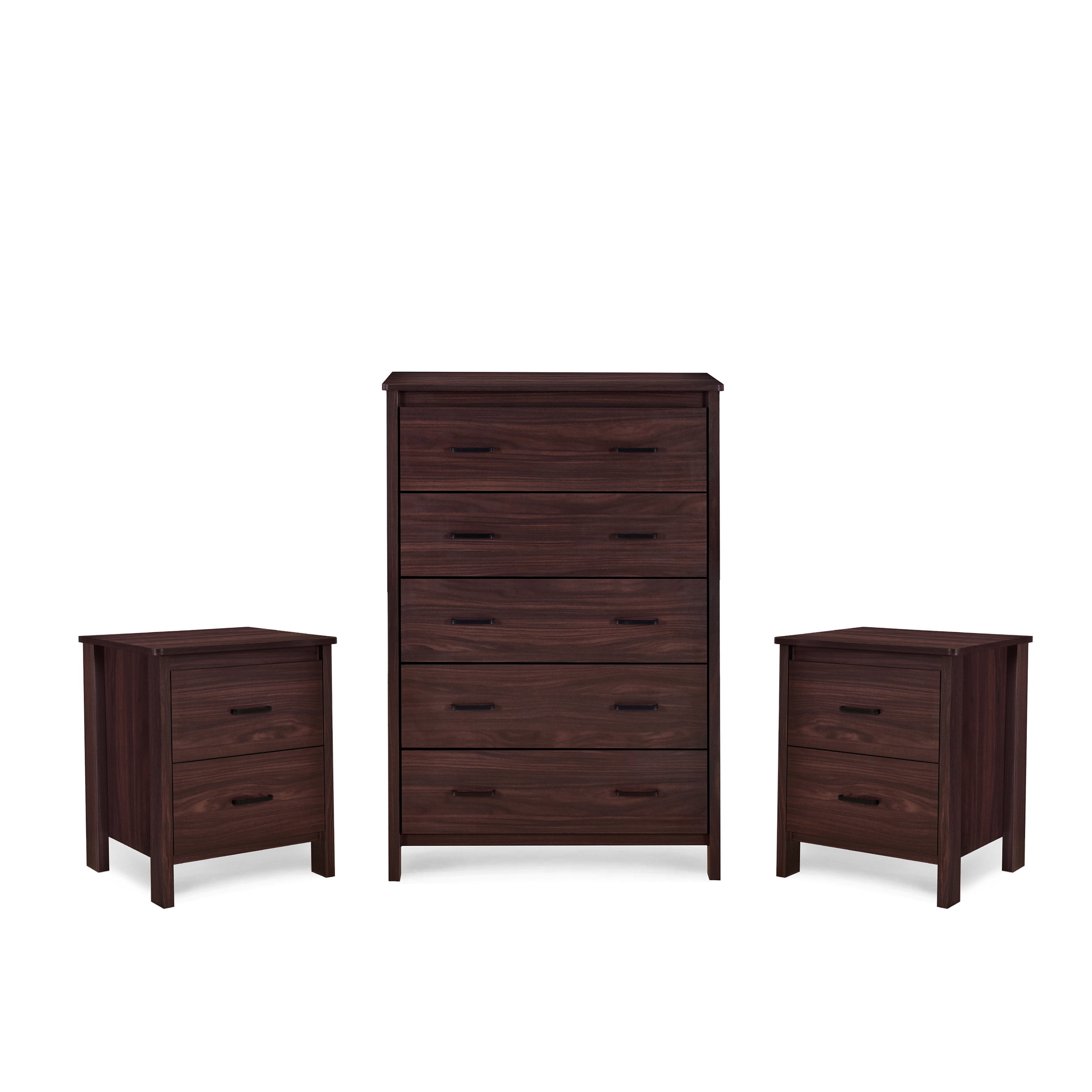 GDF Studio Titeca 3 Piece Bedroom Set, Dresser, Chest, Nightstands ...