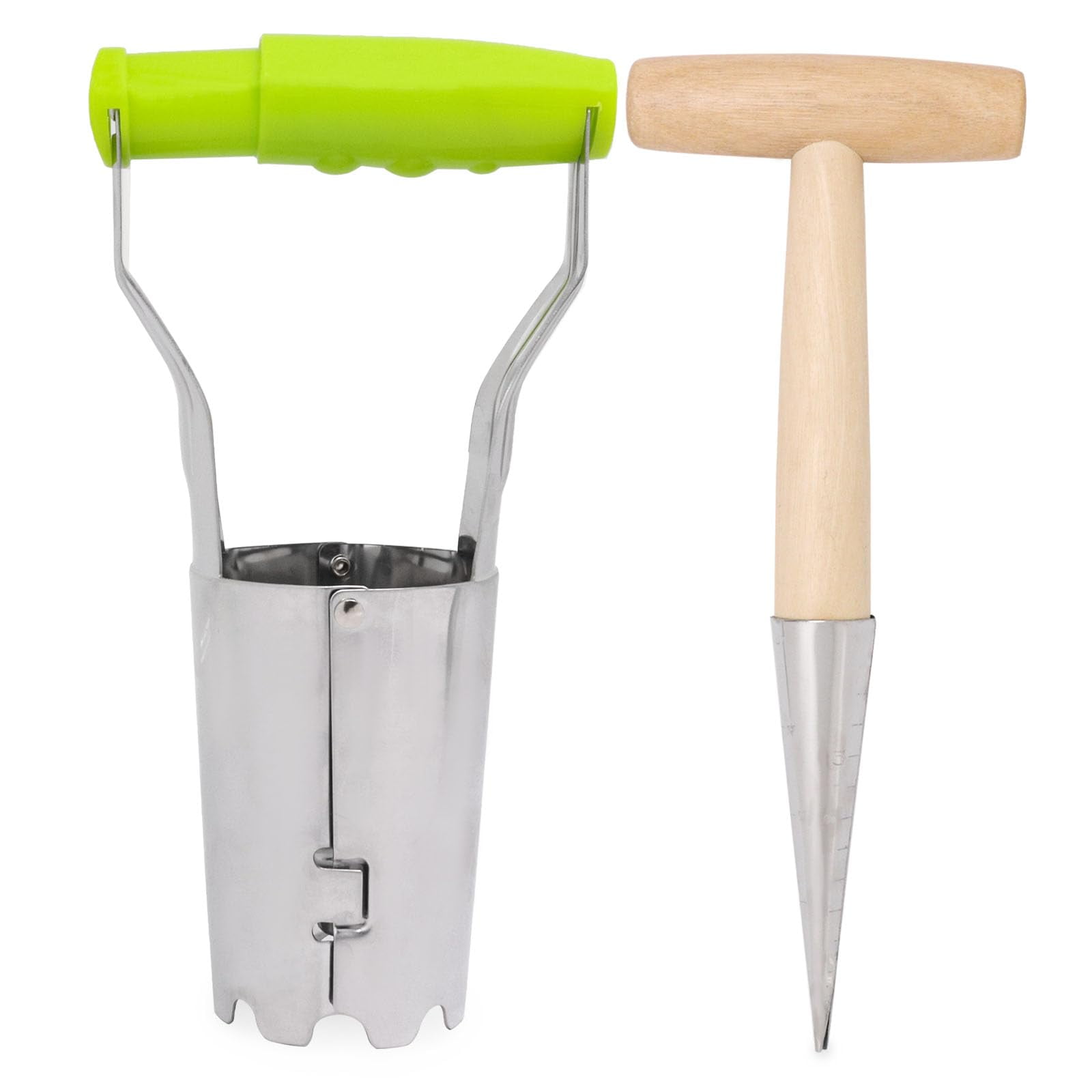 GDFYMI 2pc Bulb Planter Set – Depth Mark Dibber & Bulb Transplanter Kit ...