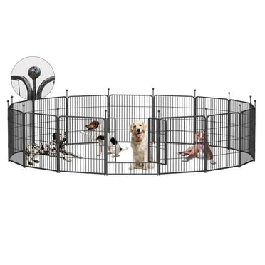 "FXW Outdoor Dog Playpen, 24 Panels 40"" Height, Metal Exercise Fence ...