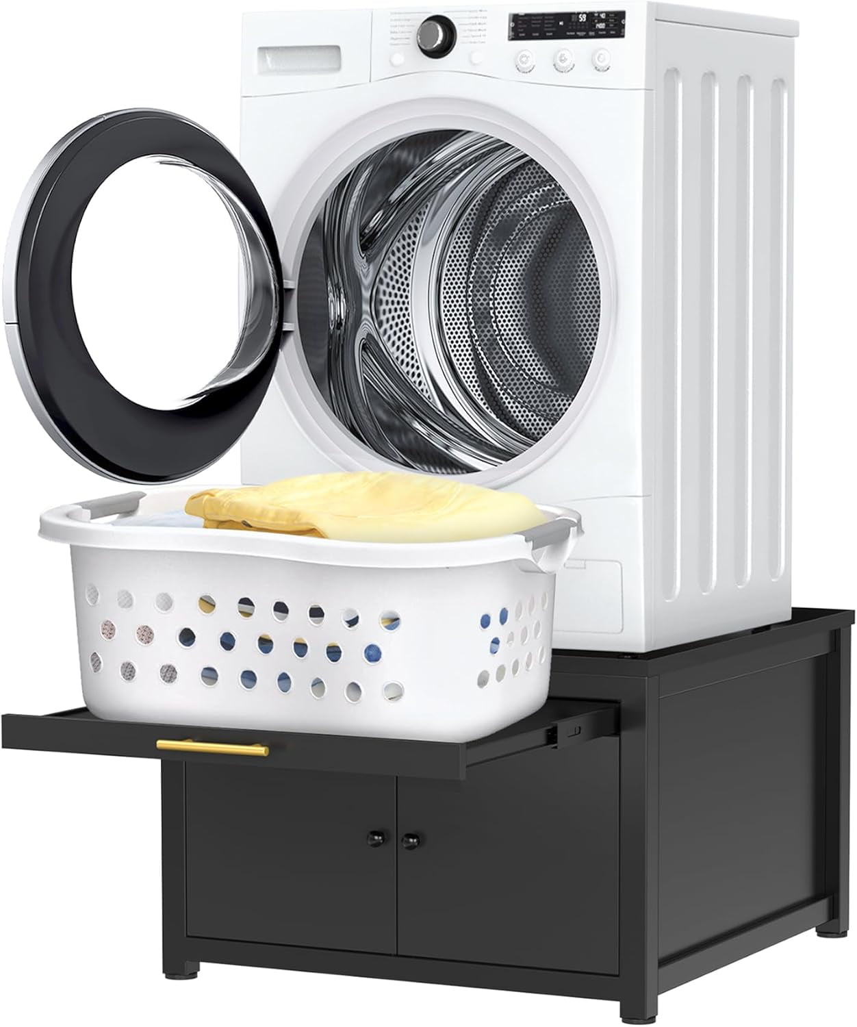 GDLF Heavy Duty Metal Washer Dryer Pedestal, 29" Universal Fit ...