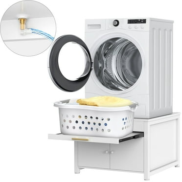 "Matalde 2-in-1 Heavy Duty Washer Dryer Pedestal, 28"" Laundry Riser ...