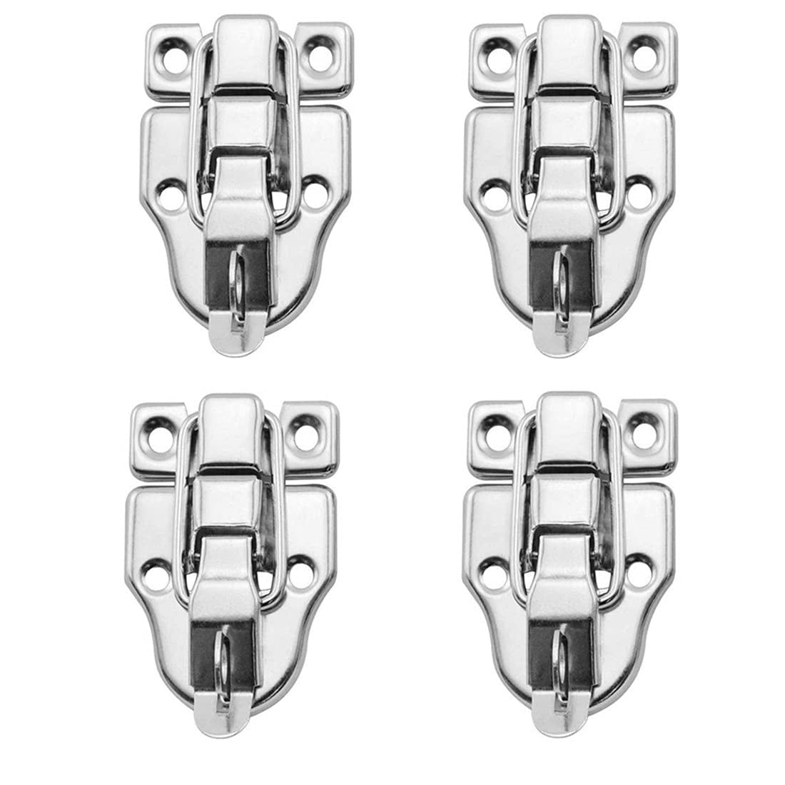 GDQLCNXB Wood Box Toolbox Cabinet Metal Spring Loaded Latches Catch ...