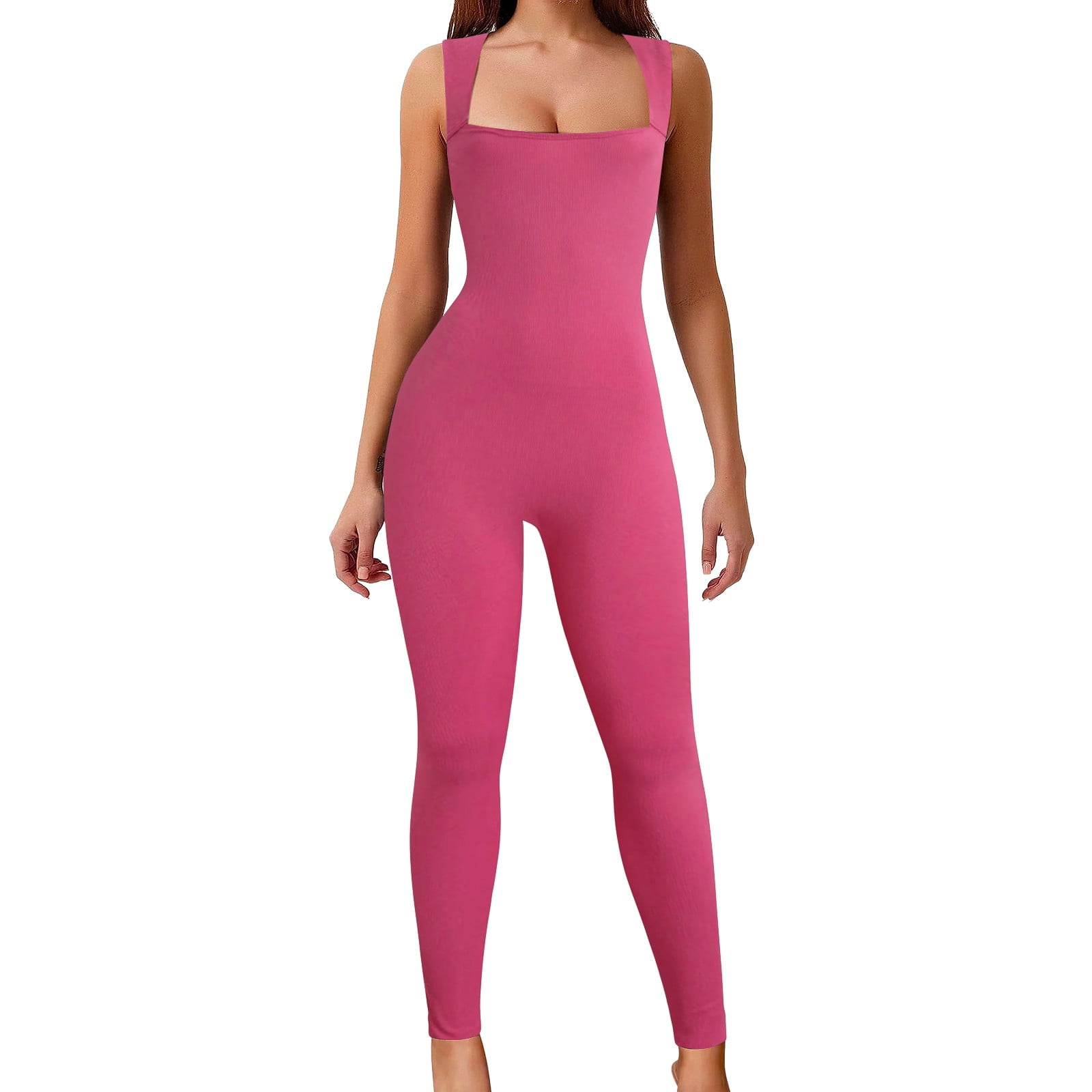 Gdreda Jumpsuits For Women Elegant Women Jumpsuits Workout Ribbed